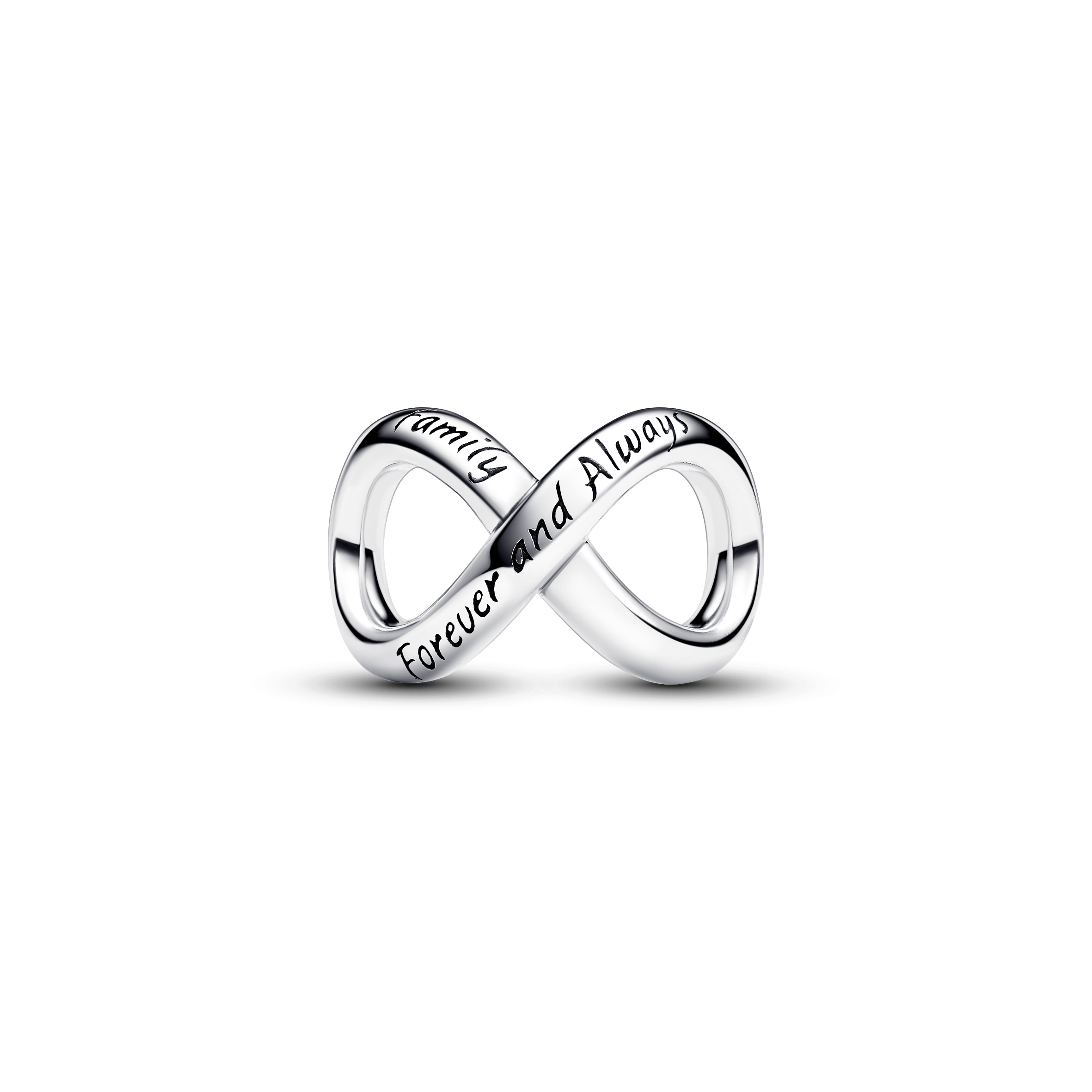 Infinity symbol sterling silver charm - Gullsmed Gams-Haugsøen